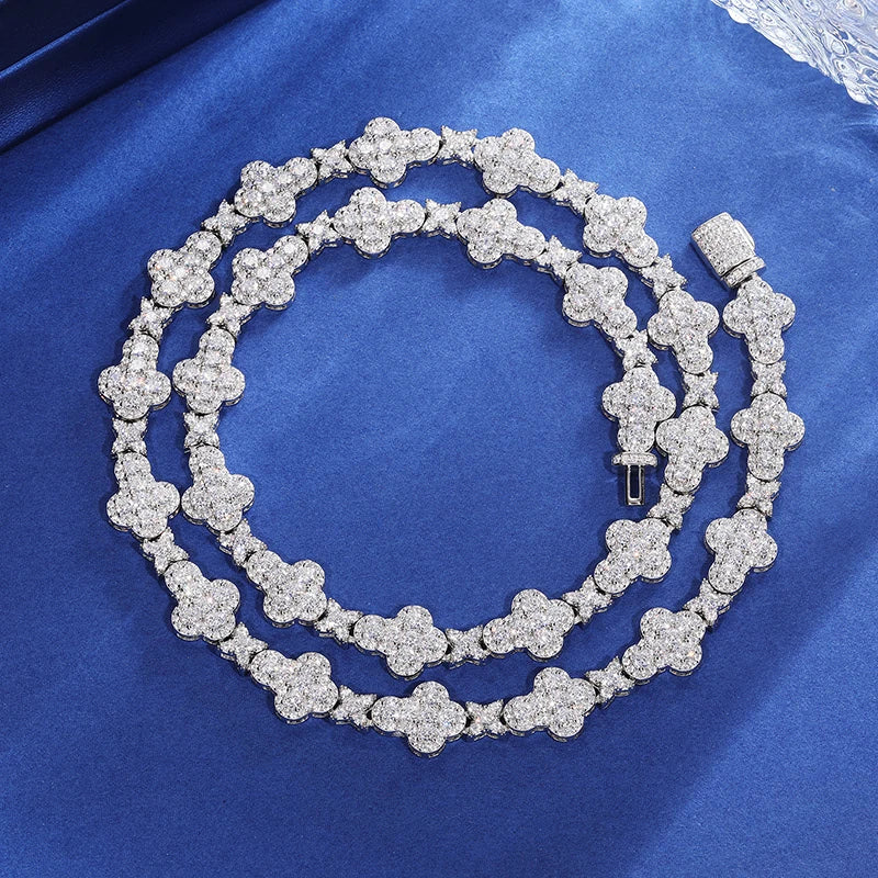 10mm S925 Moissanite Cross Stationed Star Link Tennis Chain – Different ...