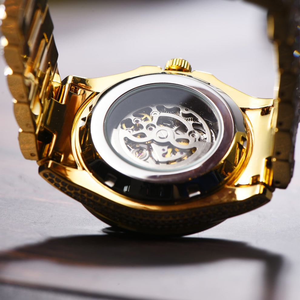 Baguette Mechanical Skeleton Watch – Different Drips