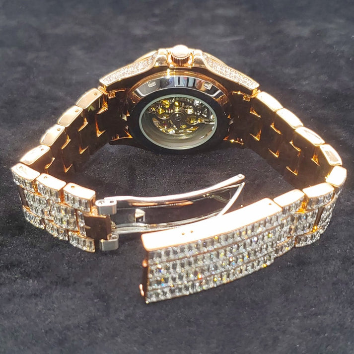Baguette Mechanical Skeleton Watch – Different Drips